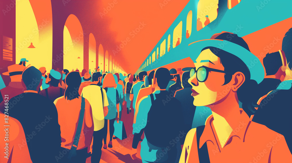 Travel stress, crowded, peak season, summer, too many people, travel ...