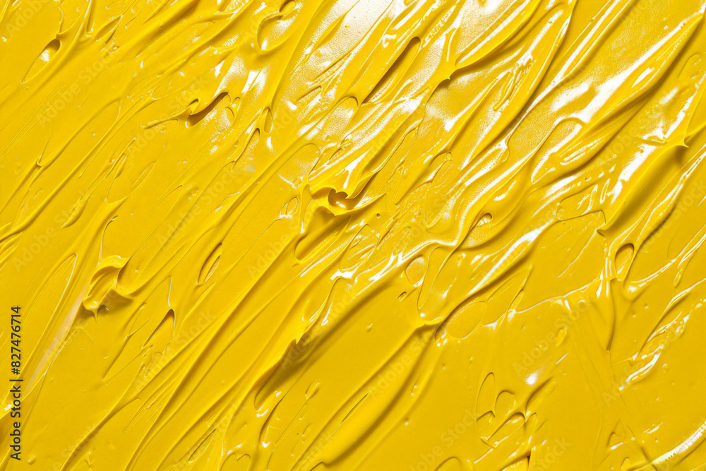 High-resolution image of a bright yellow, textured paint surface with ...