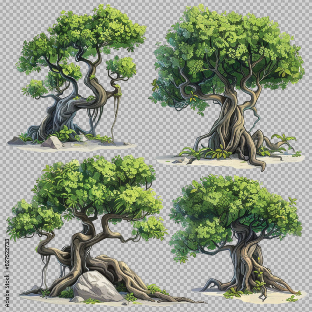 Tree PNG, Tree vector PNG, Forest PNG, Tree illustration, Tree graphic ...