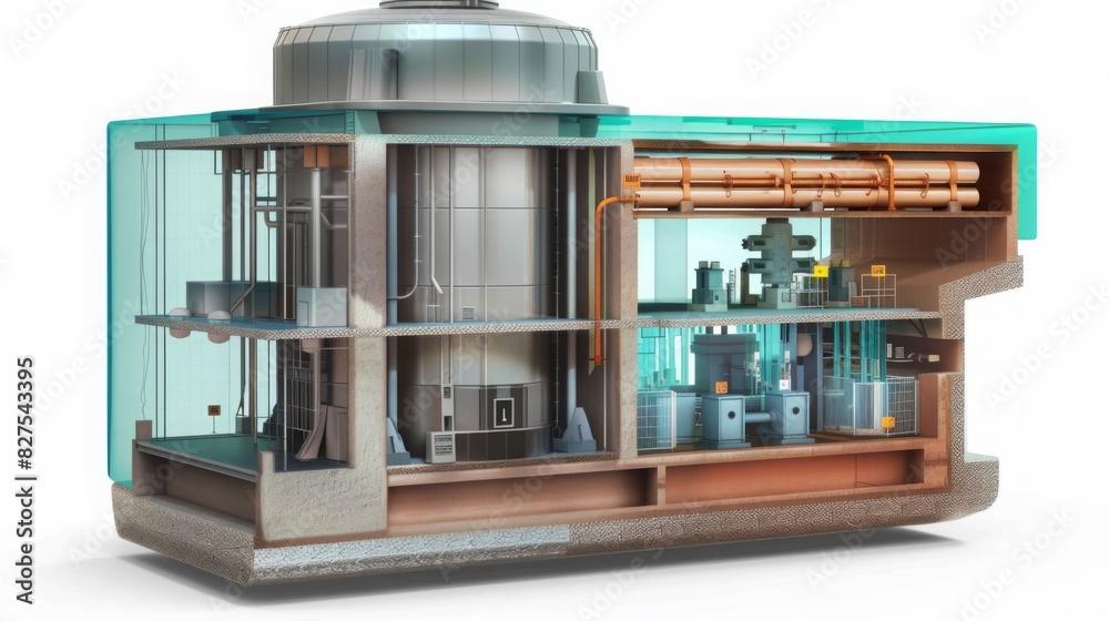 A heavy water reactor (HWR) using deuterium oxide as a moderator, with ...