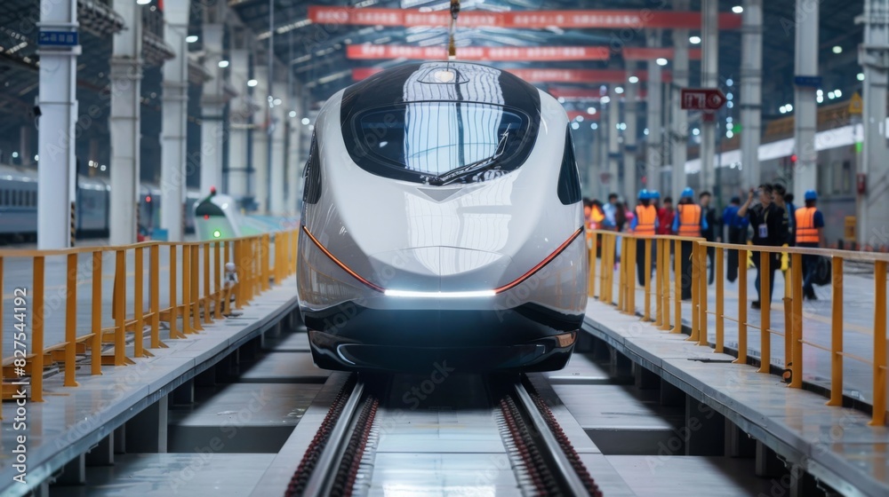 a high-speed train operating autonomously, signaling the dawn of a new ...