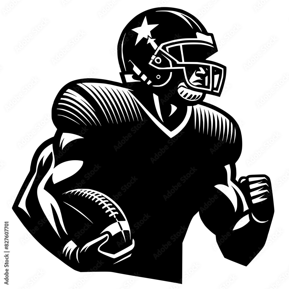 Football Player SVG | Sports SVG | Football SVG | Individual Football ...