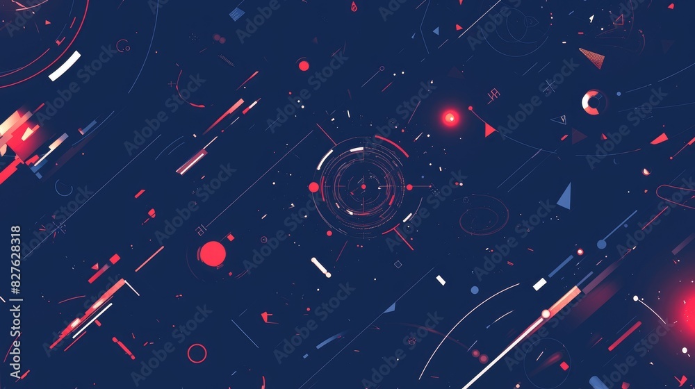 A collection of 10 dynamic motion graphic design elements featuring ...
