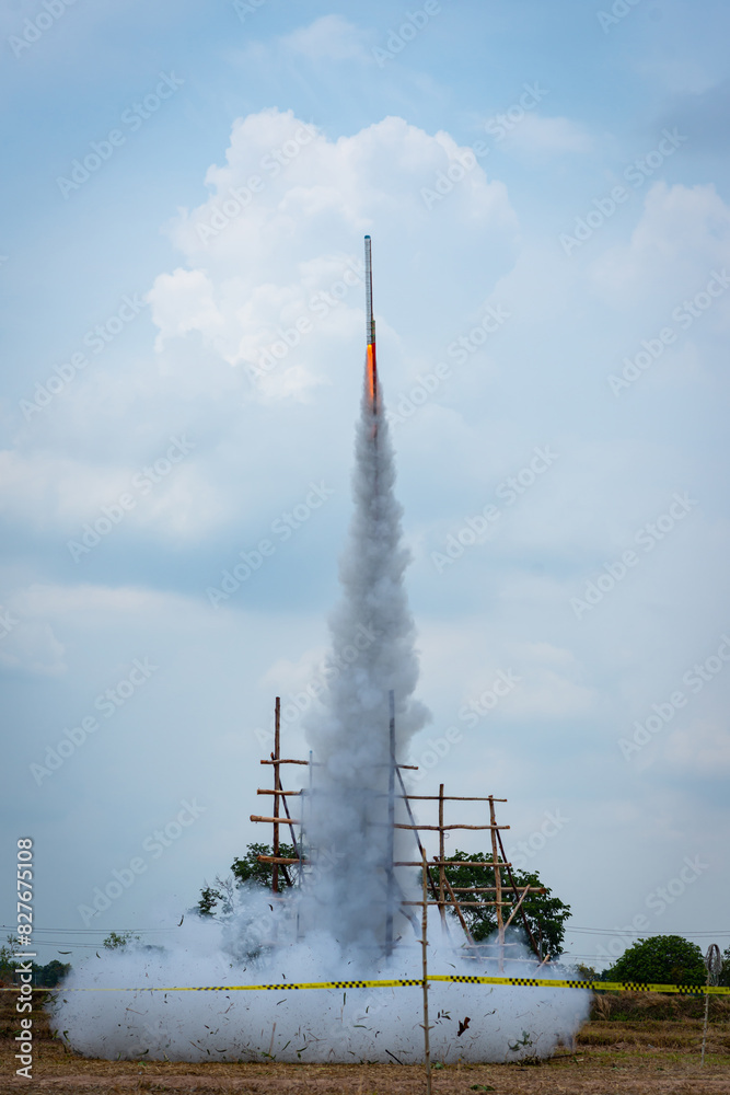 Amazing Thailand. The tradition of lighting rockets up high in the ...