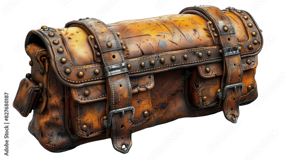 Tool belt isolated solid white background, without shadow, single ...