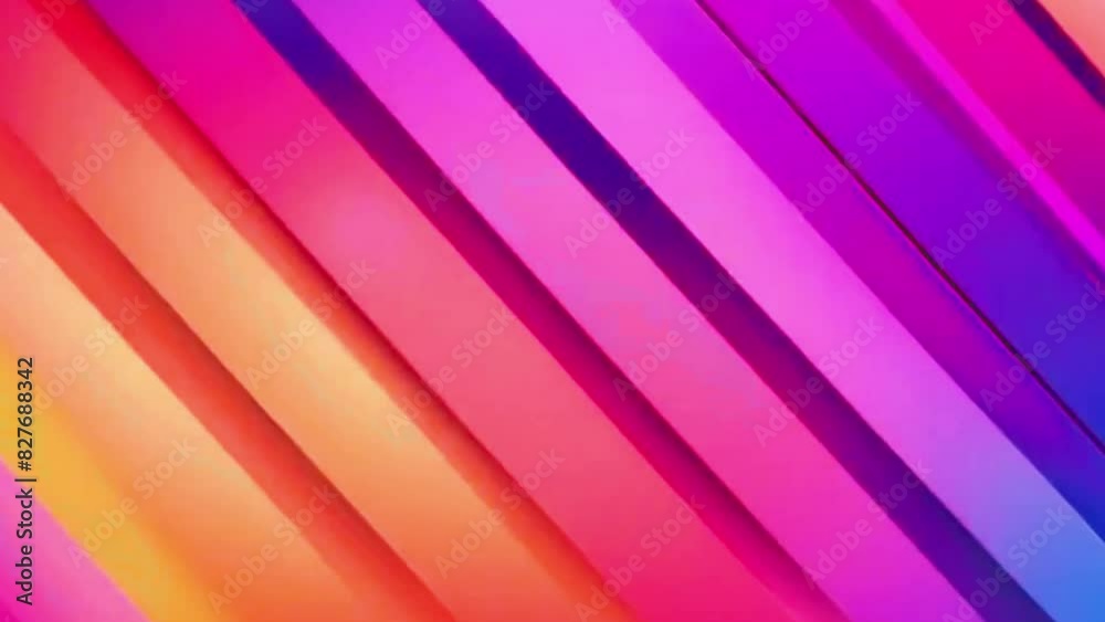 Animated diagonal stripes shifting and changing gradient colors ...