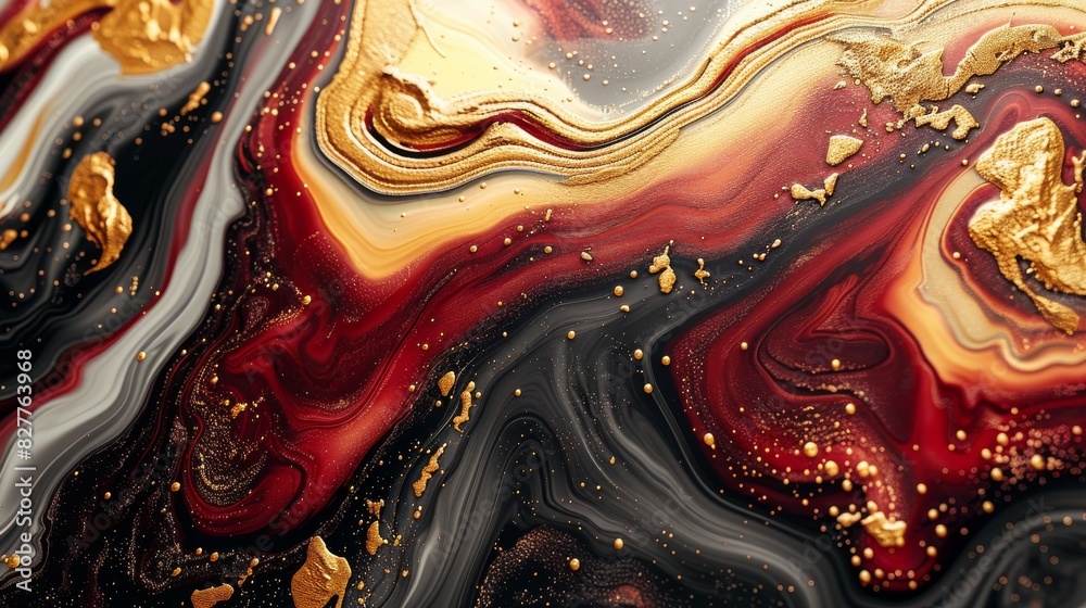 Liquid Marble: Marbled patterns with fluid, swirling designs. Rich ...