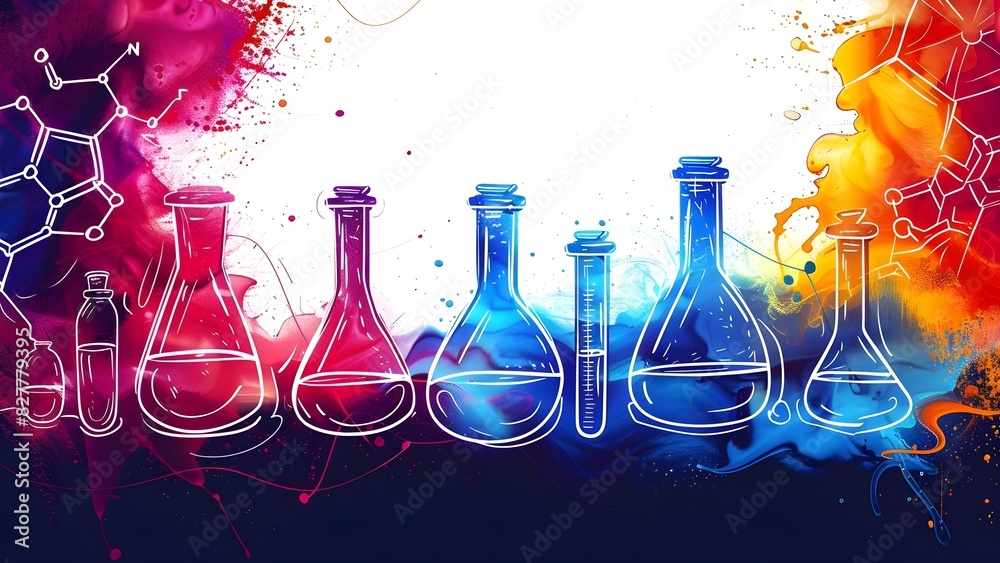 Cartoon doodles of lab safety signs promoting responsible work ...