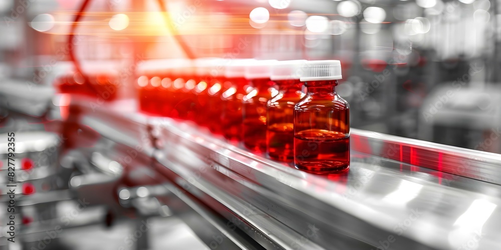 Manufacturing Process of Medical Vials in a Pharmaceutical Factory ...