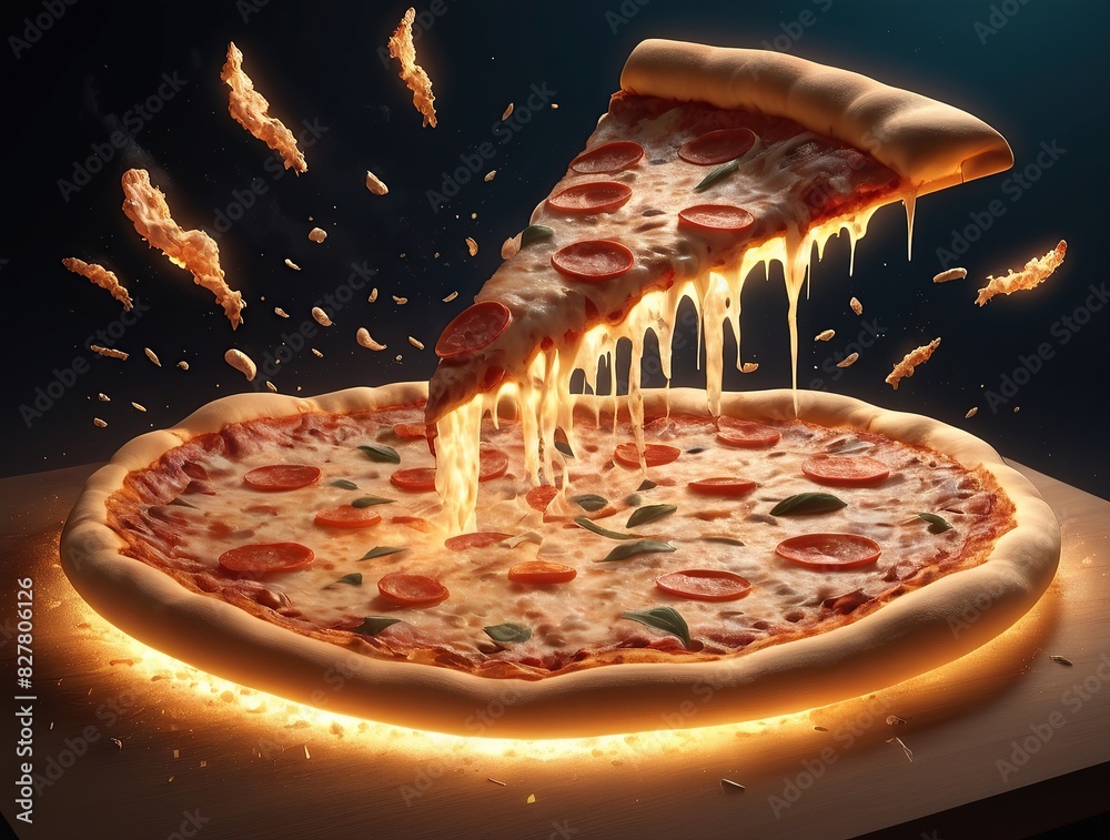 Free New Pizza with smoke on black texture pizza coming out of the oven ...