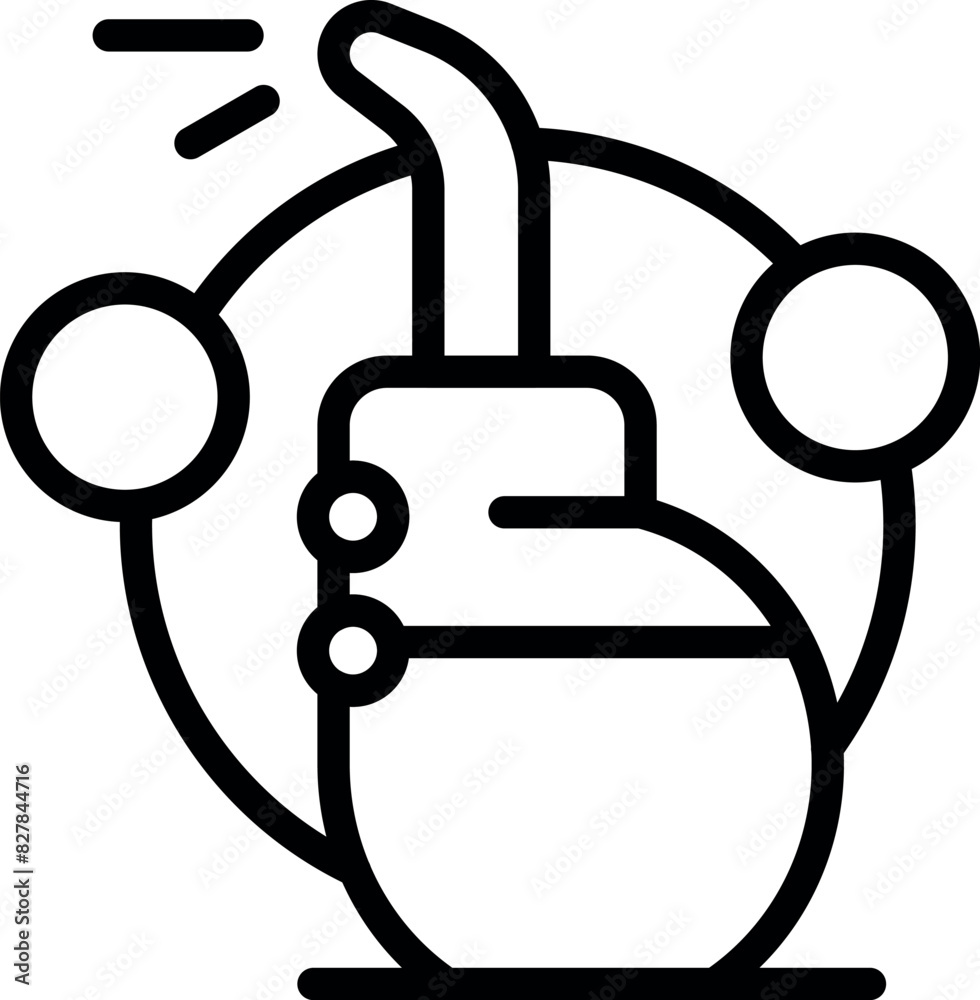 Black and white vector illustration of a clicking finger icon button ... Black and white vector illustration of a clicking finger icon button ...