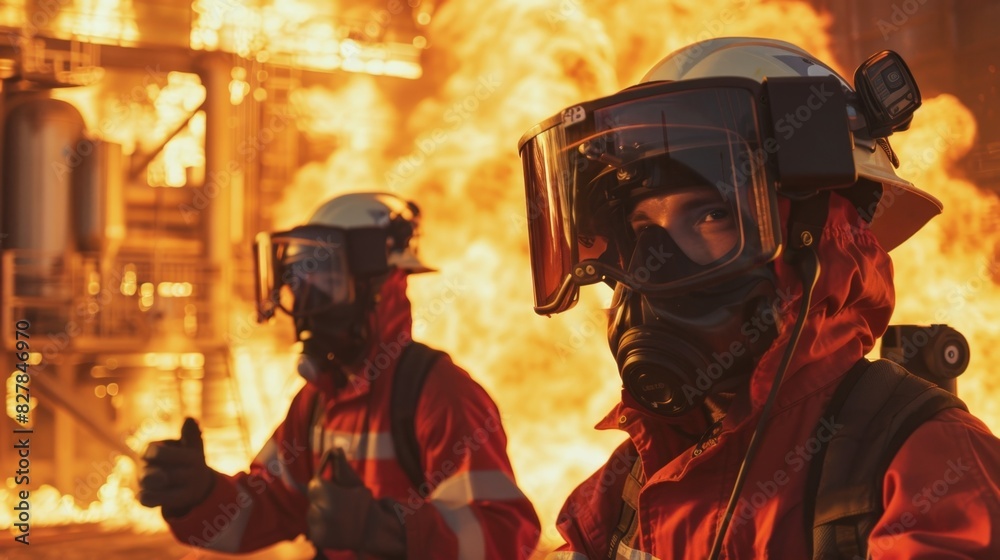 Firefighters use VR headsets to simulate a major industrial explosion ...