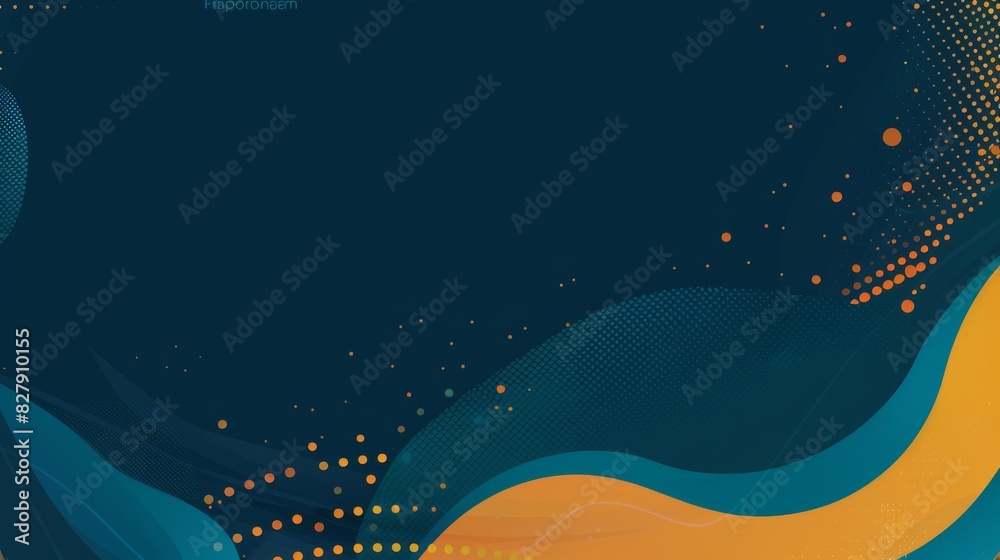 Minimalist poster design in dark teal, amber, squash, and vermillion ...