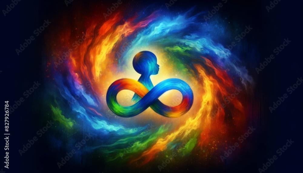 Powerful image for the child autism concept, featuring the infinity ...