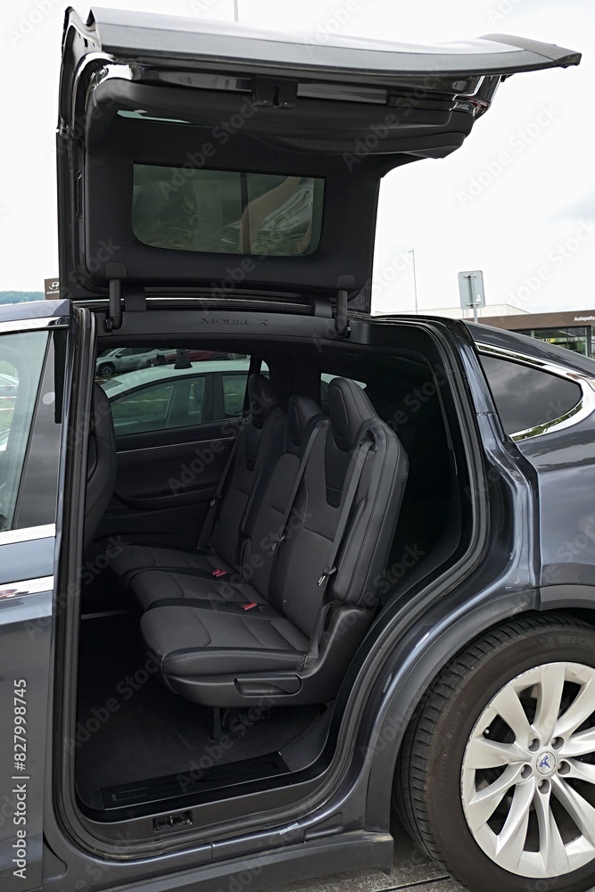 Rear gull-wing doors, also called falcon-wing doors on modern american ...