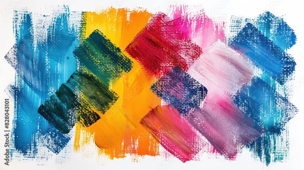 Hand drawing of colorful calligraphy and cross-hatching pattern using ...