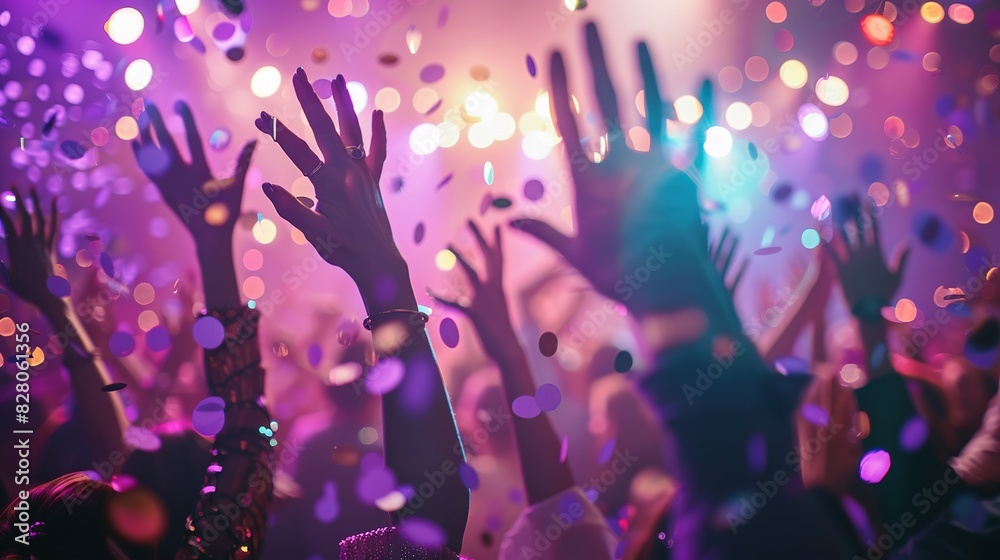 People dancing purple lights. A Close-Up Portrait of a Nightclub Dance ...