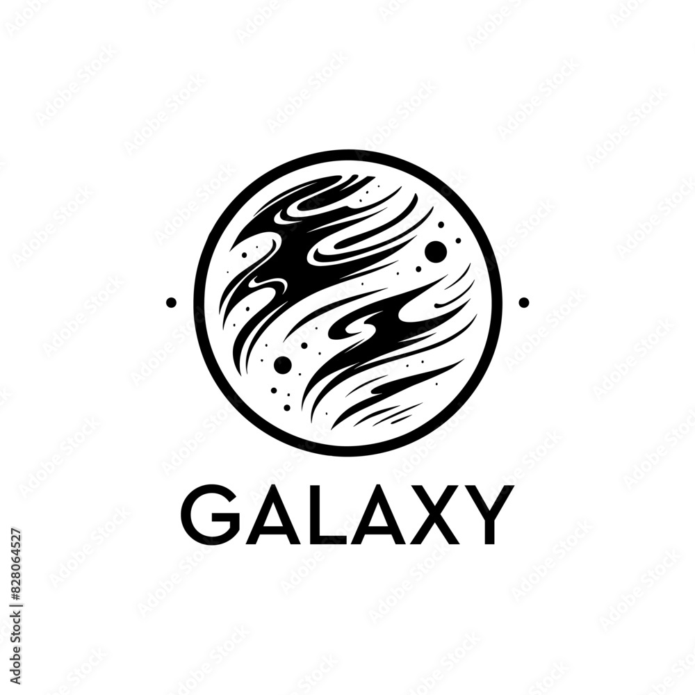 Galaxy logo, planet, space, astronomy, planet symbol, company logo ...