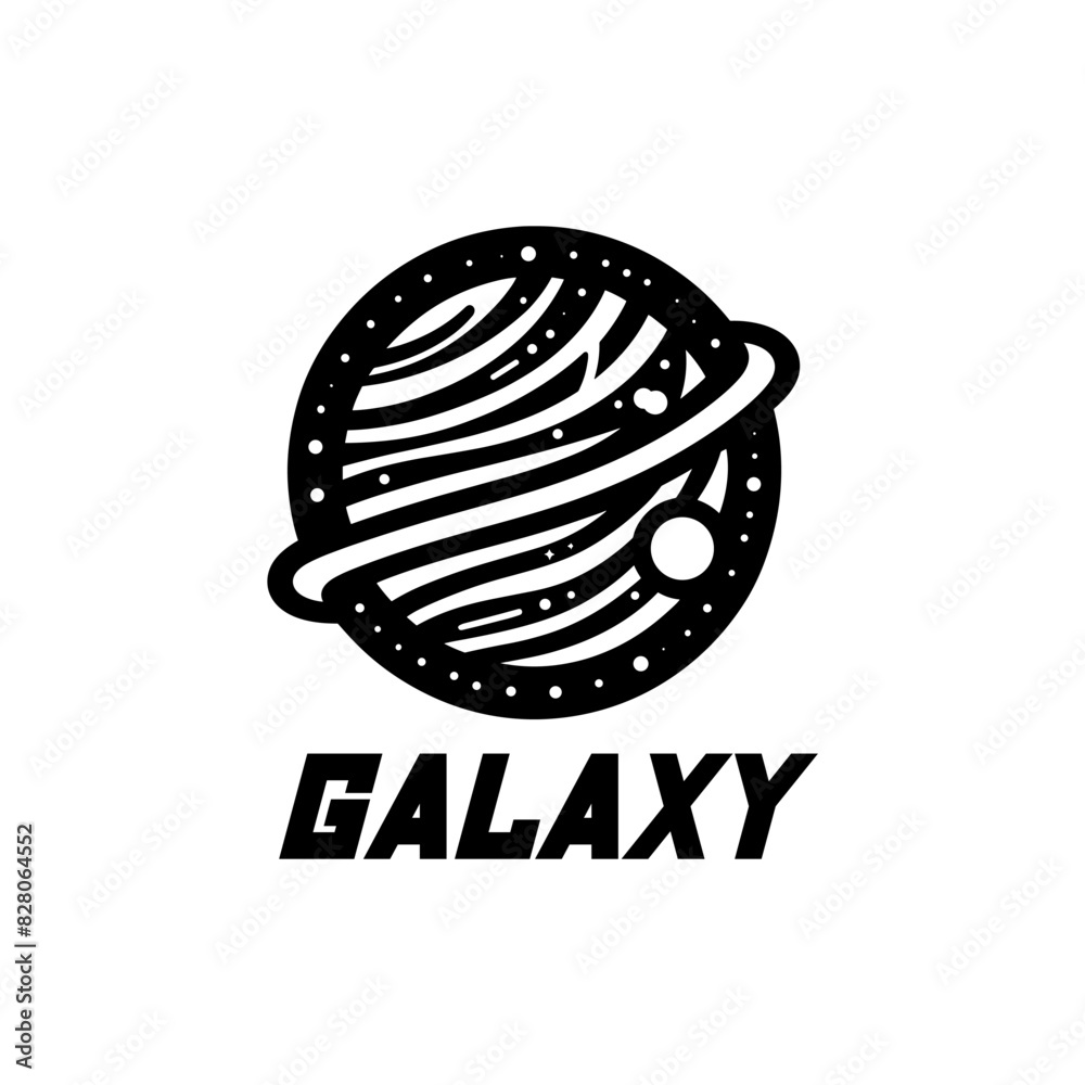 Galaxy logo, planet, space, astronomy, planet symbol, company logo ...