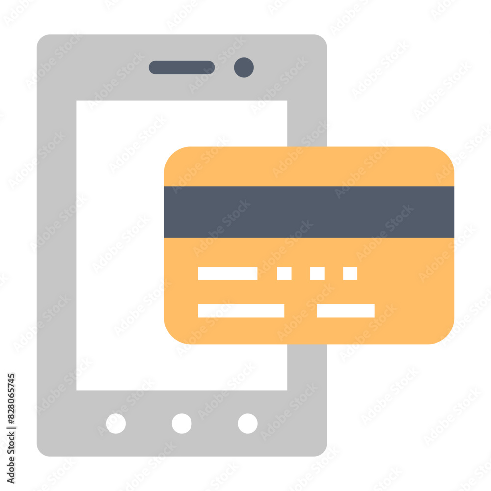 Online Payment Icons for Digital Transactions Stock Vector | Adobe Stock