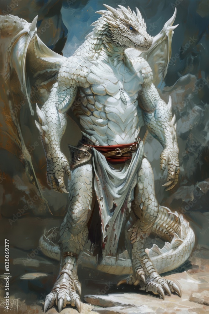 Dragon, humanoid, dragonborn, dragon hind legs, werewolf Stock ...