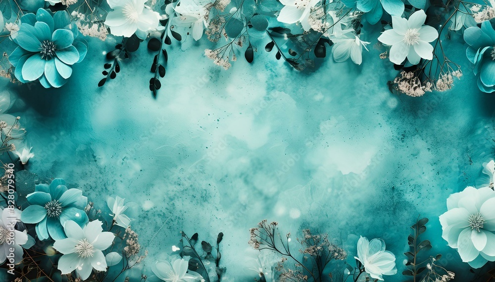 flower frame border was created for Sarah, designed in a rustic texture ...