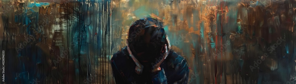 Explore the theme of Hidden Emotions through an oil painting of a ...