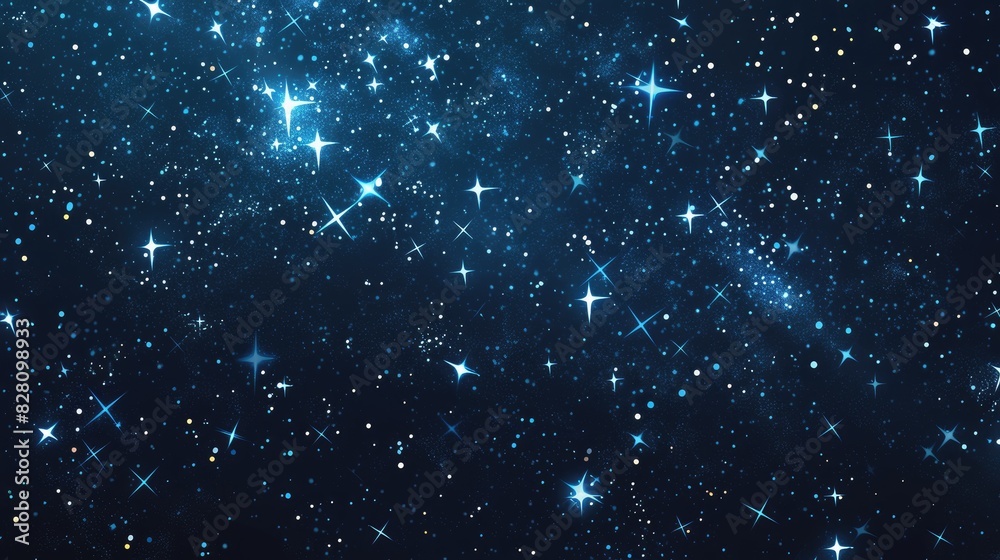 Sparkling stars in an animated white cartoon style depicted as flat 2d ...