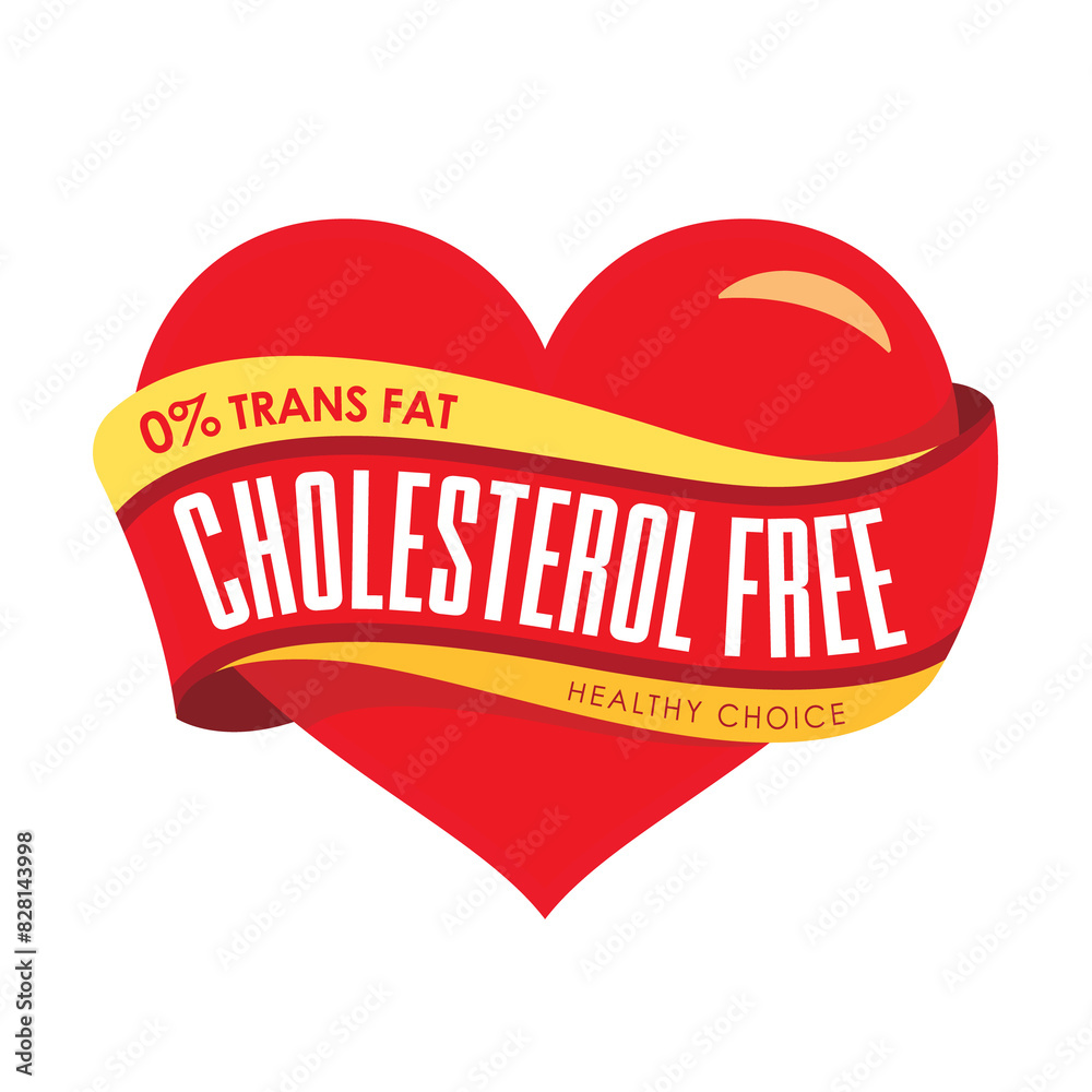 Cholesterol icon with transparent background. Zero Trans Fat with Shape ...
