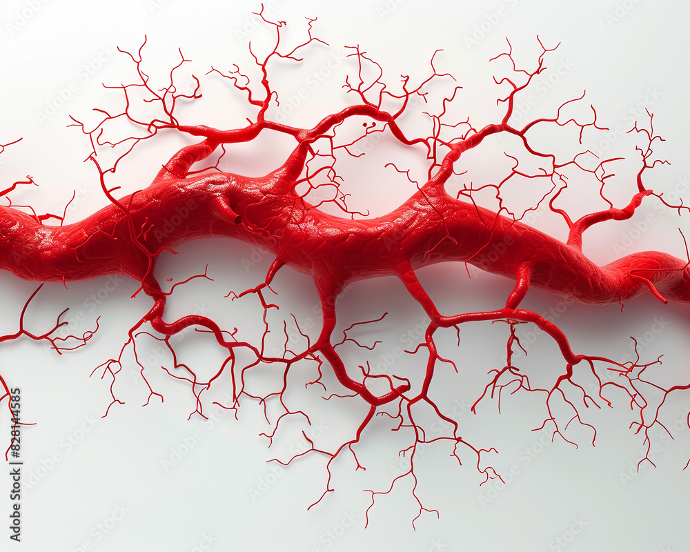 Deep veins thrombosis, white background for removing background Stock ...