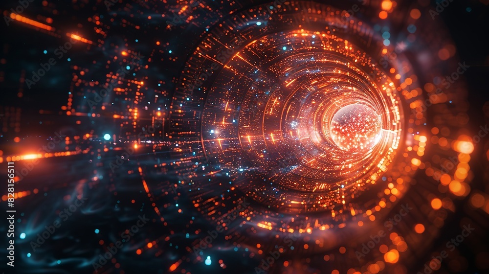 A depiction of quantum teleportation, with particles and information ...