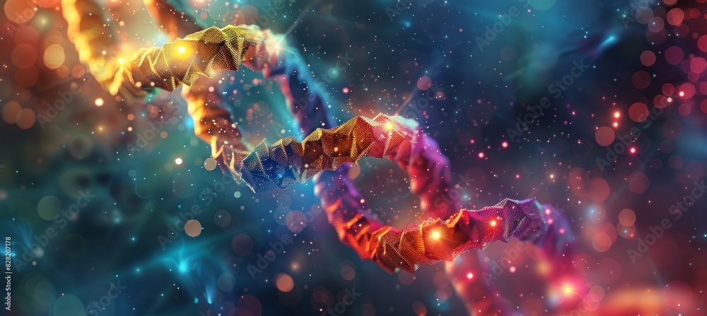 Colorful human DNA cell. LGBT pride gender equality symbol. Generative ...