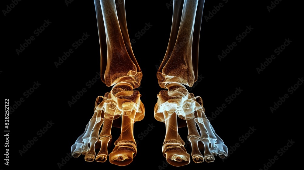 Detailed High-Resolution Medical Image of Human Leg Anatomy focusing on ...