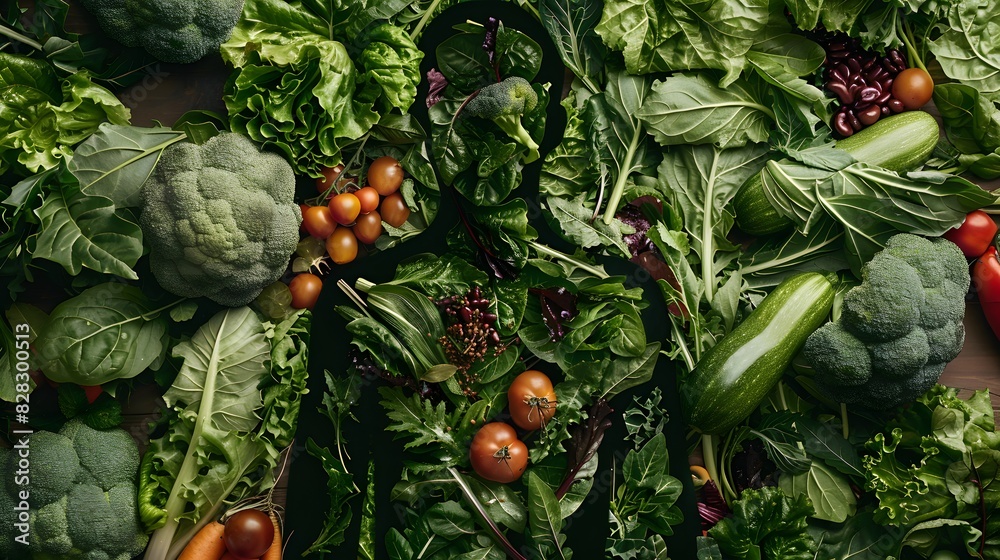 Human body shape made of Healthy of varies raw organic vegetables ...