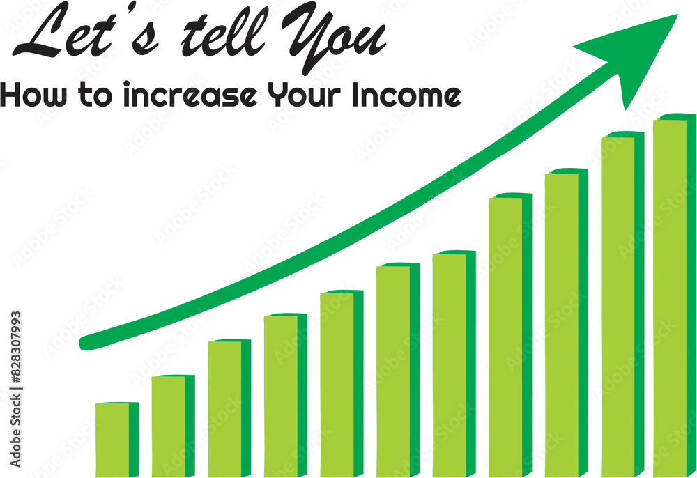 How to increase income. Modern Business Info graphic icon in 3d ...