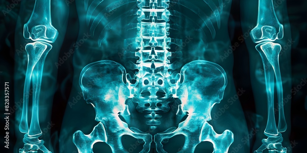 X-ray Imaging of Lower Back Pain in the Human Anatomy. Concept X-ray ...