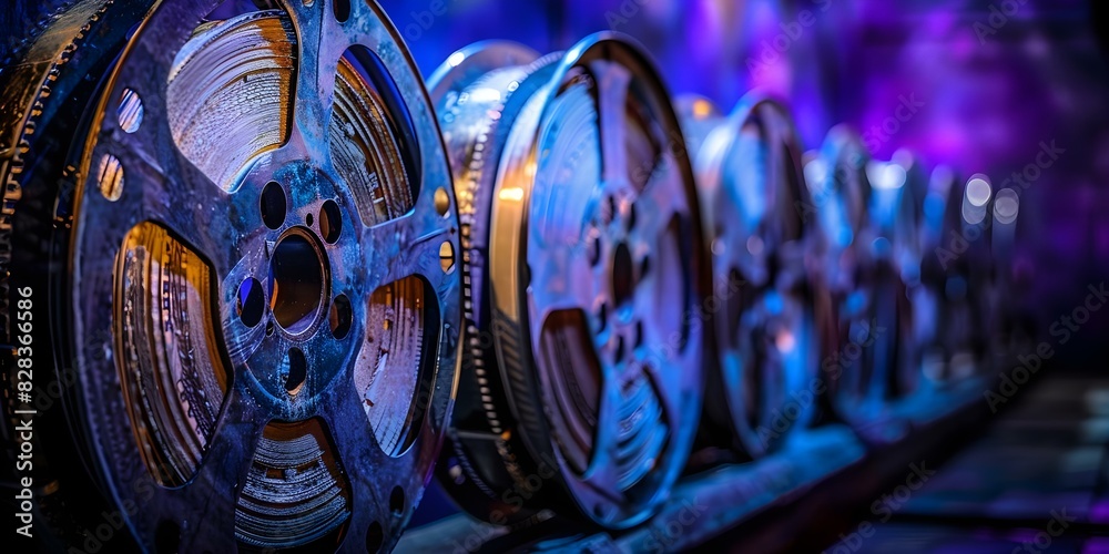 Nostalgic Old Film Reel Frame: A Tribute to Classic Cinema. Concept Old ...