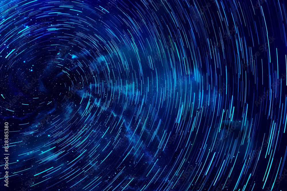 Indigo and midnight blue create a starry night illusion in this intense ...