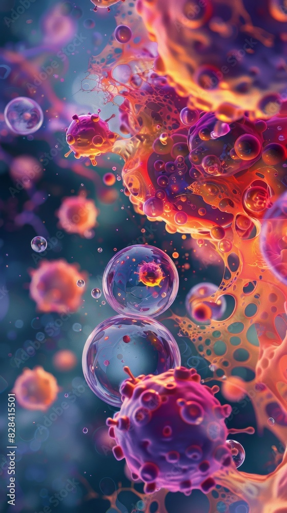 Skin cells that are in the process of being regenerated are vibrant and ...