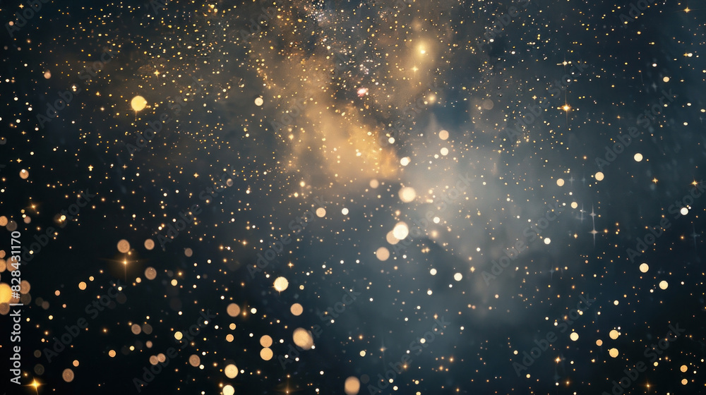 Sparkling Night Sky, Starry sky with glittering lights, Wonder and ...