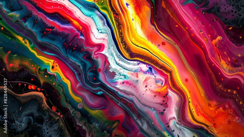 Abstract desktop background. Streaking paint on canvas inspired by ...