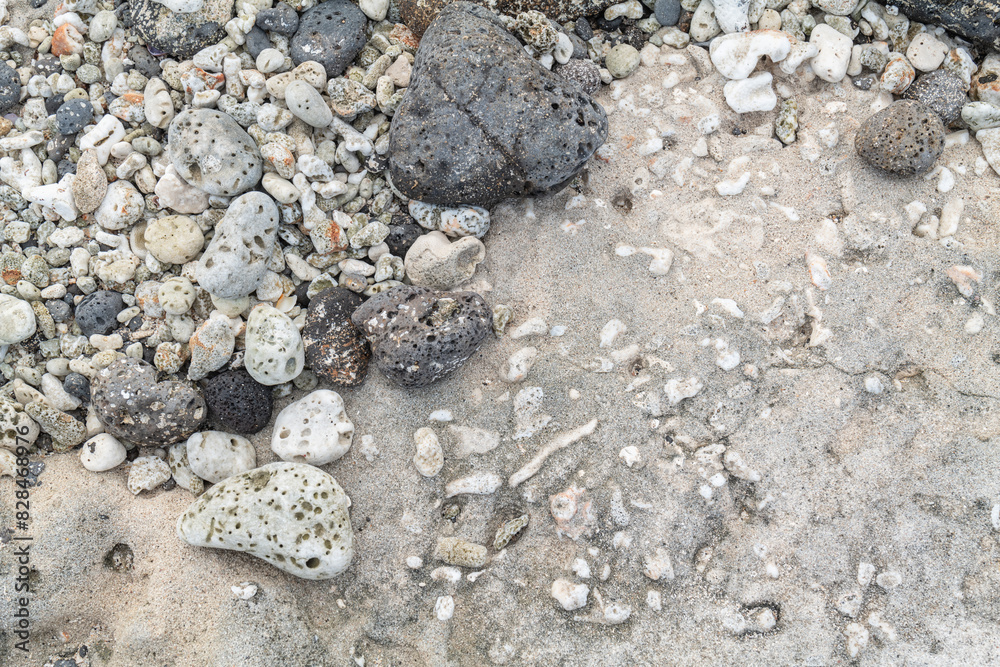 Beachrock is a friable to well-cemented sedimentary rock that consists ...