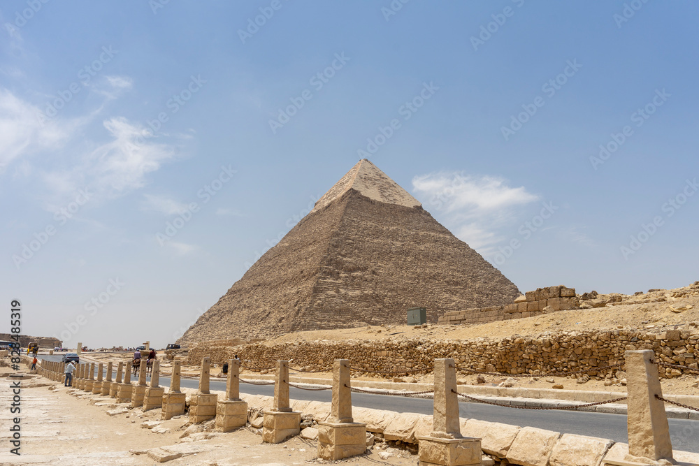 The Gaza Pyramid in Egypt is a huge structure believed to have been ...