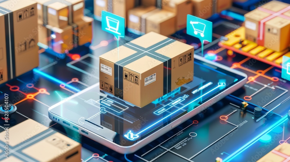 Smart warehouse management system using augmented reality technology to identify package picking ...