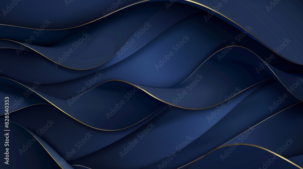 simetrical luxurious dark navy blue with overlap layer background ...