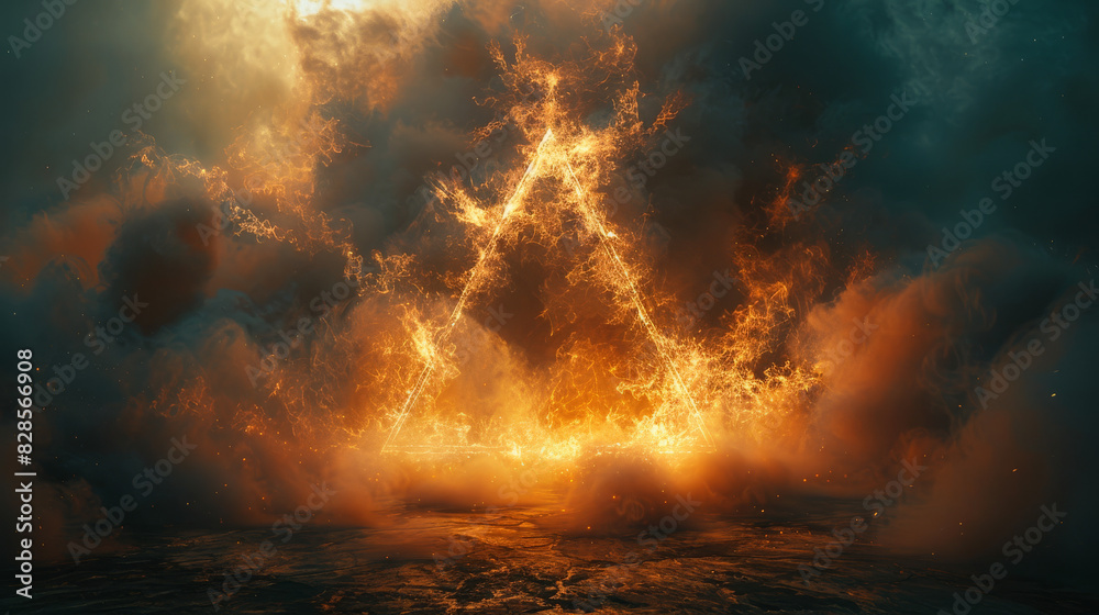 Law of Attraction: Triangle of Manifestation Stock Photo | Adobe Stock