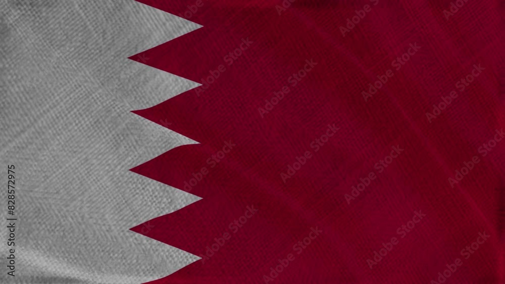 Flag of Bahrain, Bahrain 3D Animation flag waving in the wind. 4K Bahrain Flag Animation waving ...