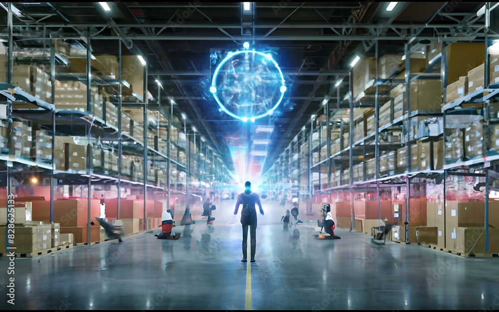 Business Logistics concept, Global business connection technology ...