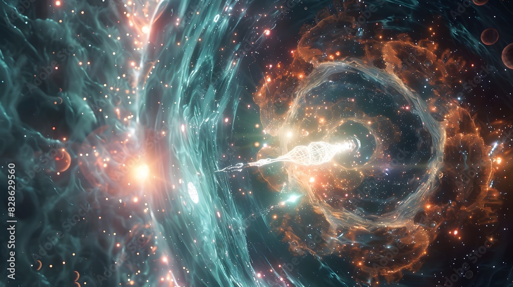 Visualization of an alien energy source, demonstrating how it powers ...