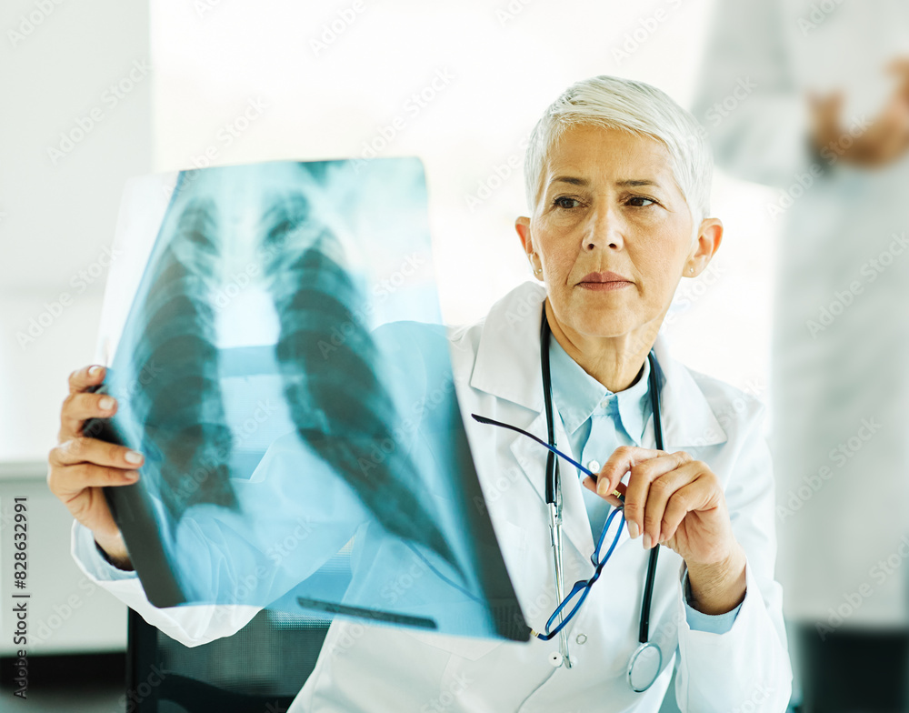 doctor hospital female woman senior elderly active medical x-ray x ray ...